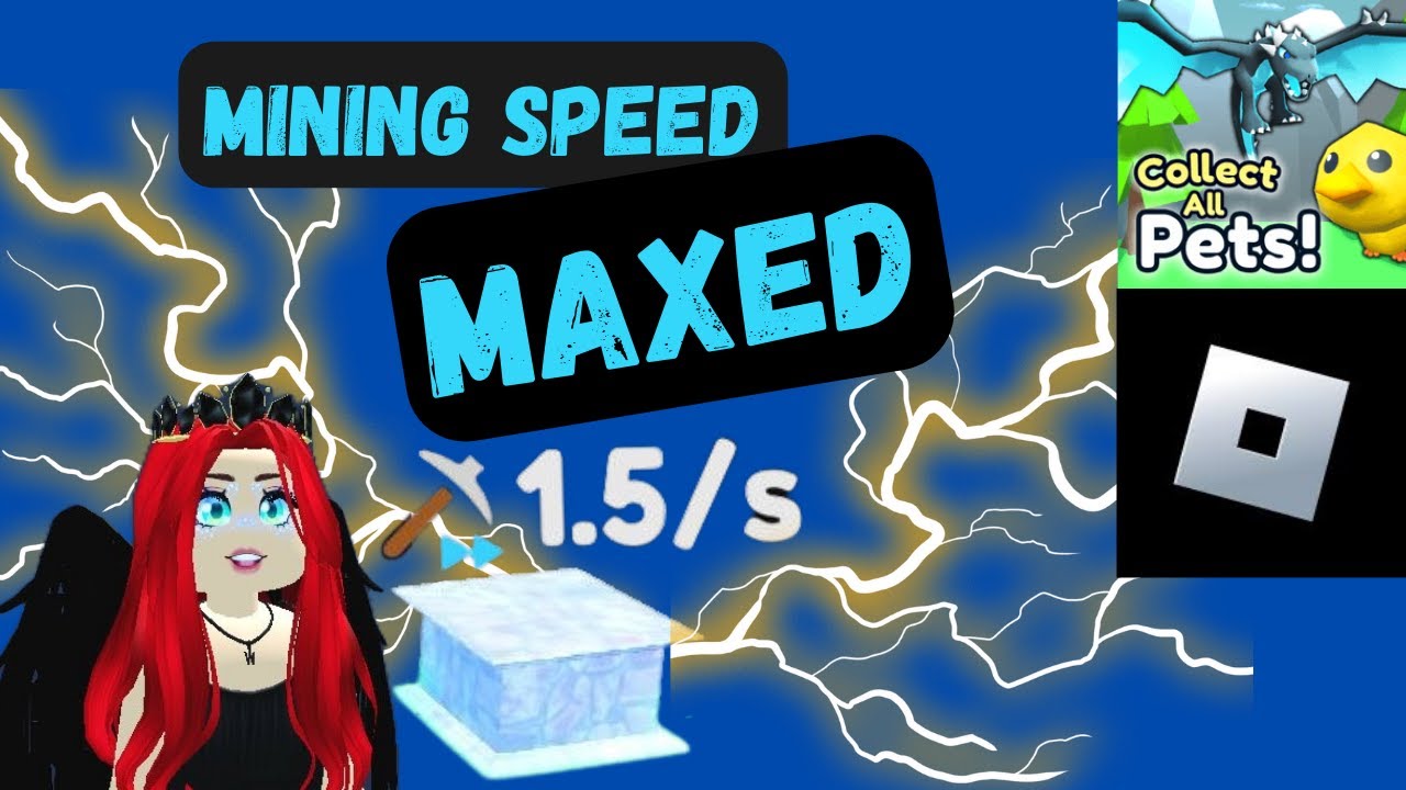 Mining Speed MAXED + stats update Collect All Pets - Roblox - YouTube