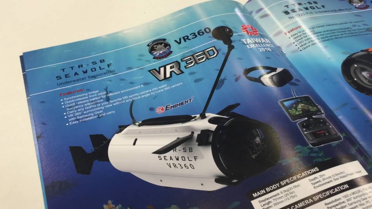 VR Virtual Reality Seawolf ROV Submarine with Luna 360 degree camera ...