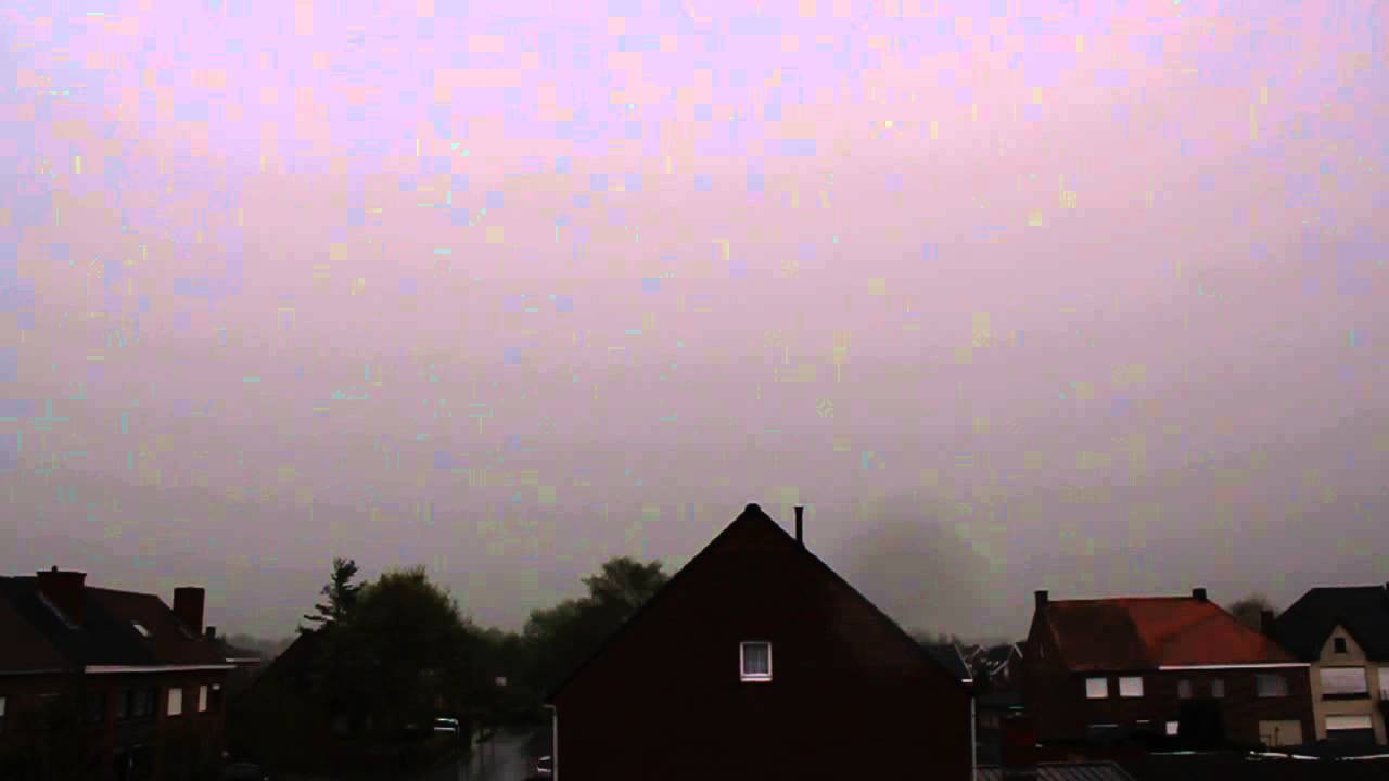 Thunderstorm west-flanders (belgium) - YouTube