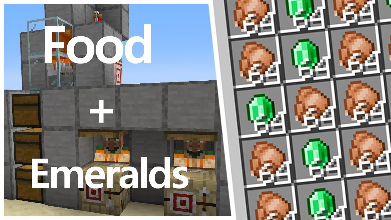 The Best Food x Emerald farm for Minecraft Java 1.20+ - YouTube