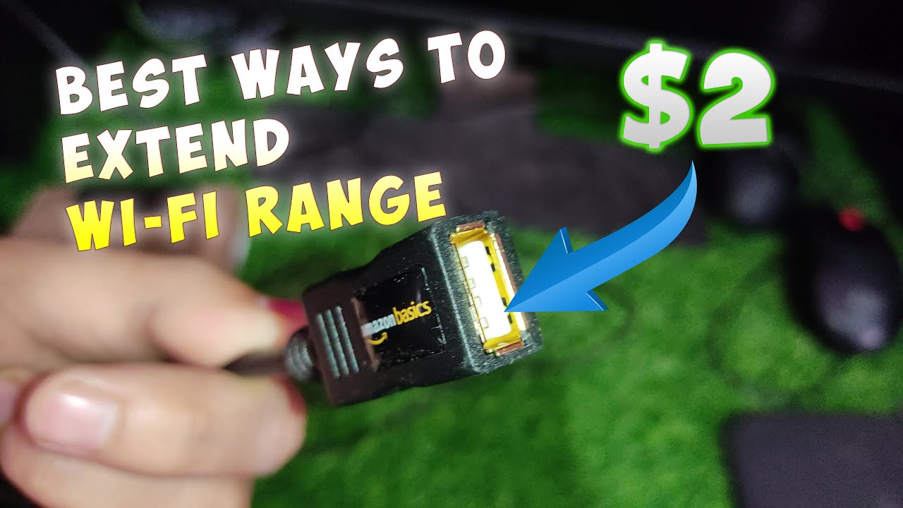 how to increase wifi connection range using AmazonBasics USB 2.0 A Male ...