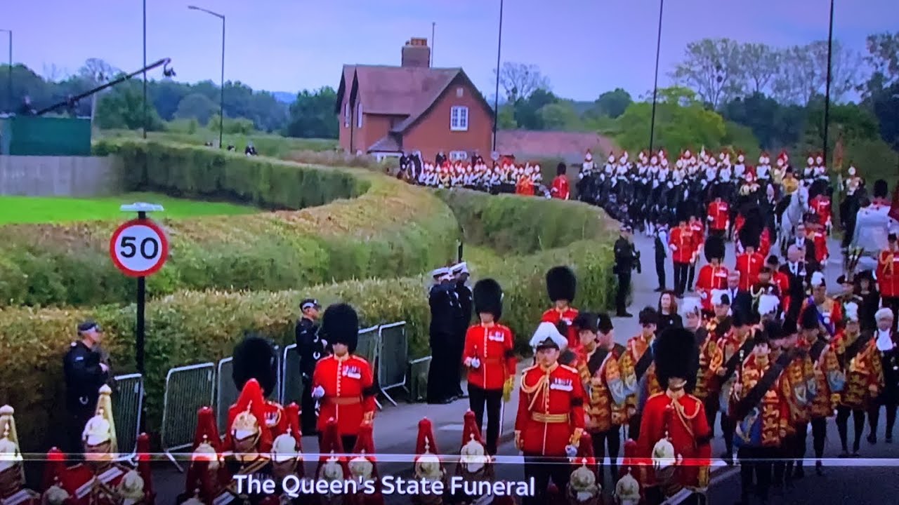 HIGHLIGHT OF LATE QUEEN PROCESSION FROM LONDON WESTMINSTER ABBEY & LONG ...