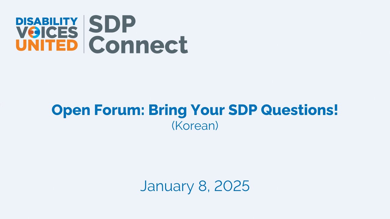 Open Forum: Bring Your SDP Questions! (Korean) - YouTube