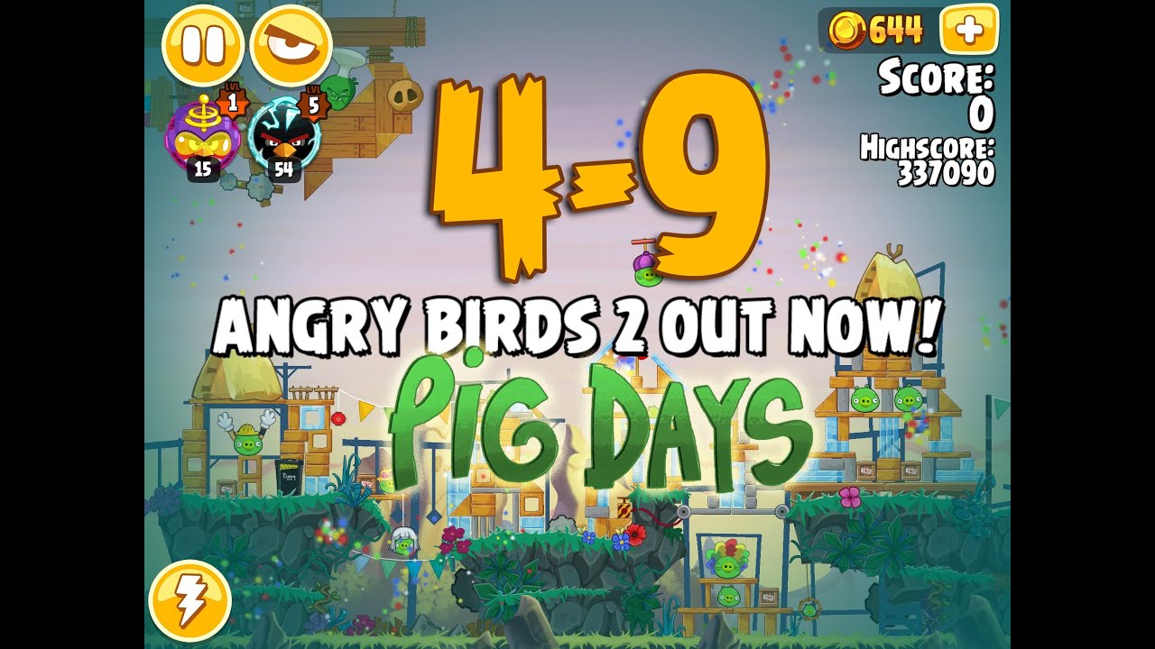 Angry Birds Seasons The Pig Days 4-9 Angry Birds 2 Out Now 3-Star ...