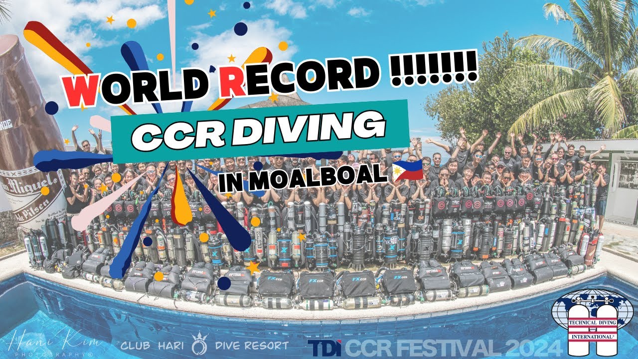 ( WORLD RECORD CCR DIVING ) 2024 TDI CCR Festival in CLUB HARI DIVE ...