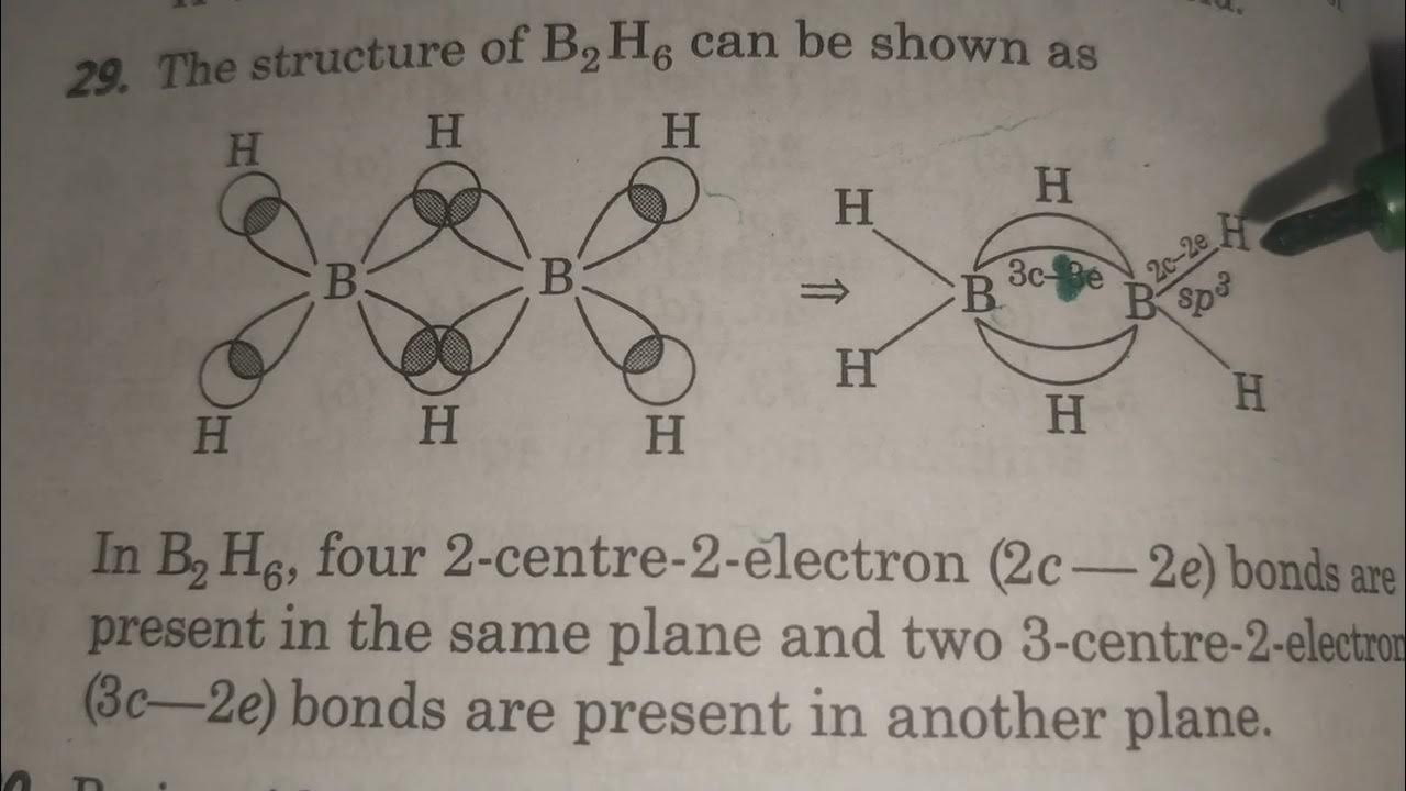 How many 3c- 2e- bonds,and 2c- 2e- bonds are present in Diborane ...