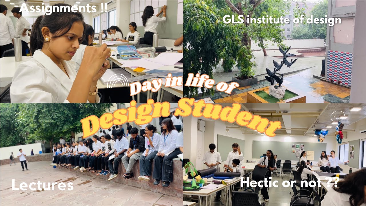 A *Design Student* at GLS Institute of Design👩‍🎓 | A day in my life ...