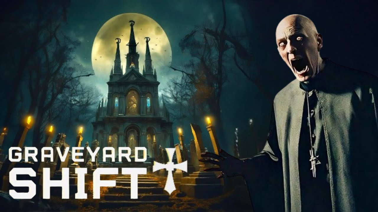 WORKING IN A HORROR GRAVEYARD AT NIGHT | GRAVEYARD GAMEPLAY - YouTube