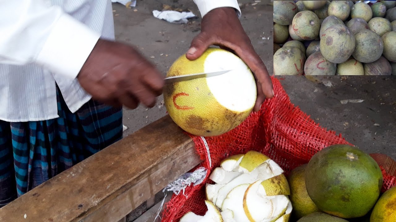 Jambura।jambura cutting। Tasty food recipes। only 20 Taka BD - YouTube