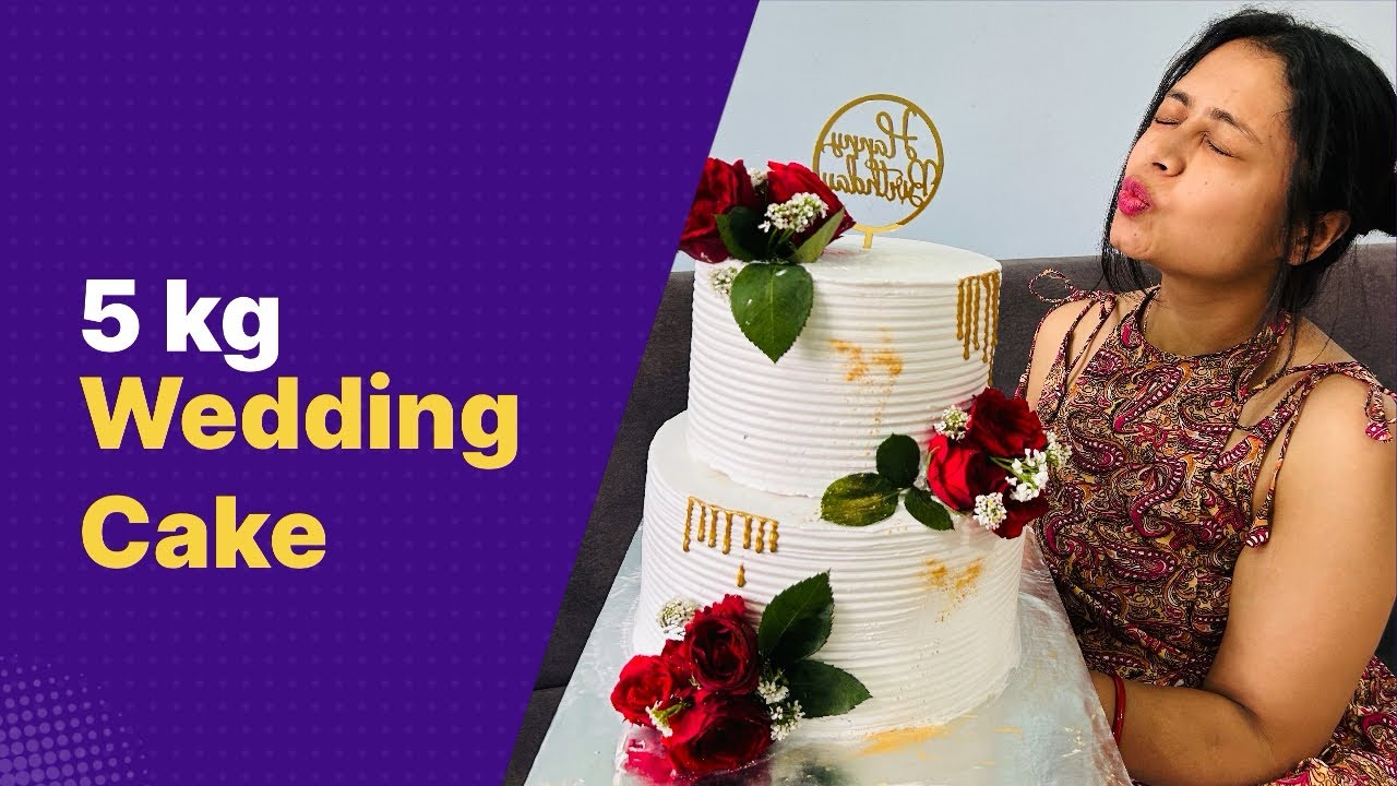 How to Make a Stunning 5kg 2-Tier Wedding Cake | Step-by-Step Tutorial ...