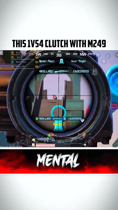 PUBG BGMI 1vs4 Clutch🗿 @BattlegroundsMobile_IN#bgmi #ytshorts #shorts #mentalplayz #pubg - YouTube