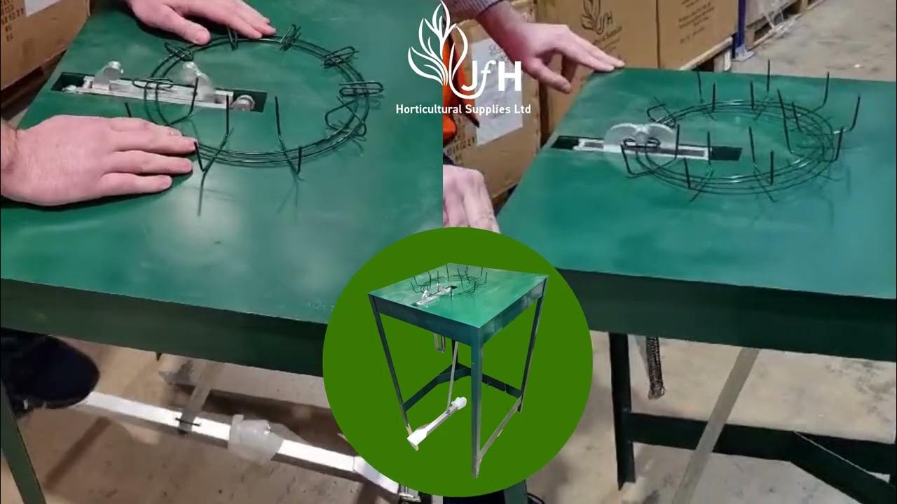 Clamp Wreath Machine - YouTube