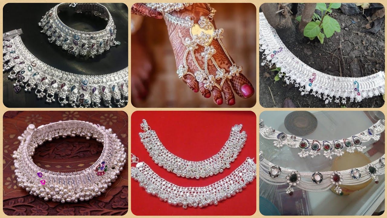 Latest Heavy Payal Designs For Wedding |चांदी की पायल के डिजाइन |Anklet ...