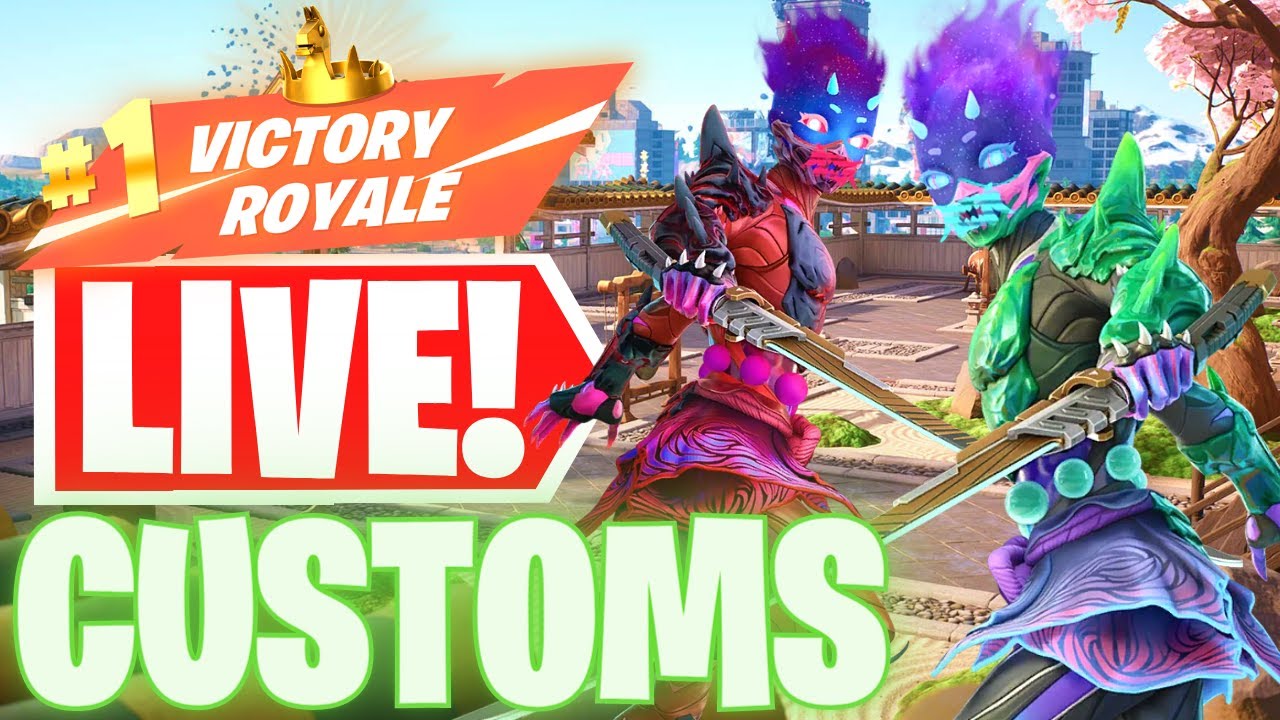 🔴 Fortnite *CUSTOMS* LIVE With Viewers! 🥳 (Custom Matchmaking) - YouTube