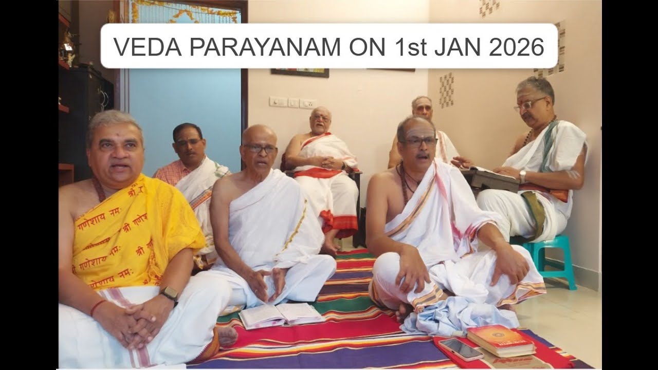VEDA PARAYANAM on 1st Jan 2026 - PRADOSHAM - YouTube
