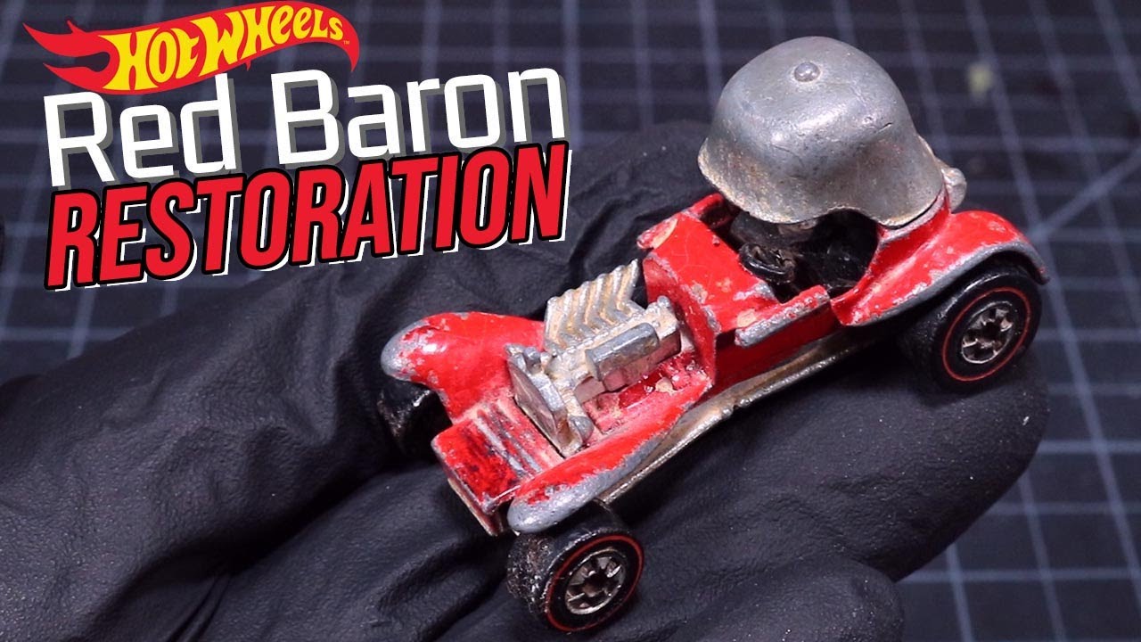 REDLINE HOT WHEELS RESTORATION - Redline Red Baron (enamel paint) - YouTube