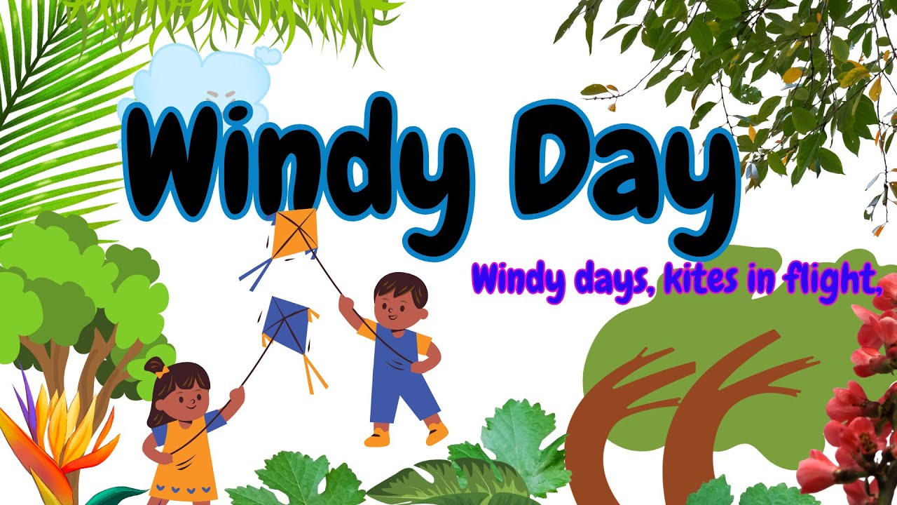 "Windy day" | A delightful children's poem | Kid's poem@Kidsjourney ...