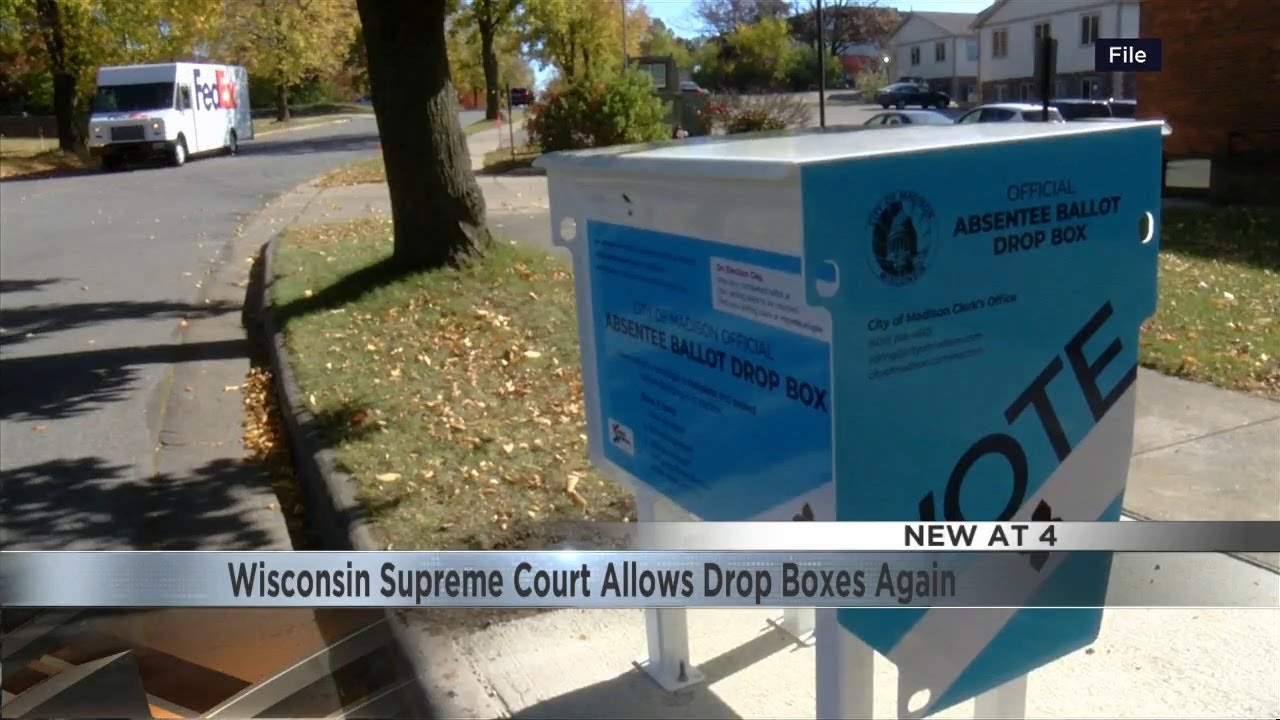 Wisconsin Supreme Court allows drop boxes again - YouTube