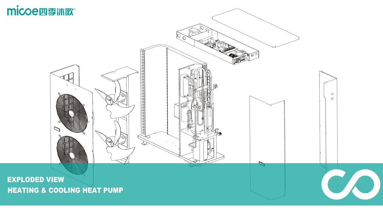 Heat pump exploded view - YouTube