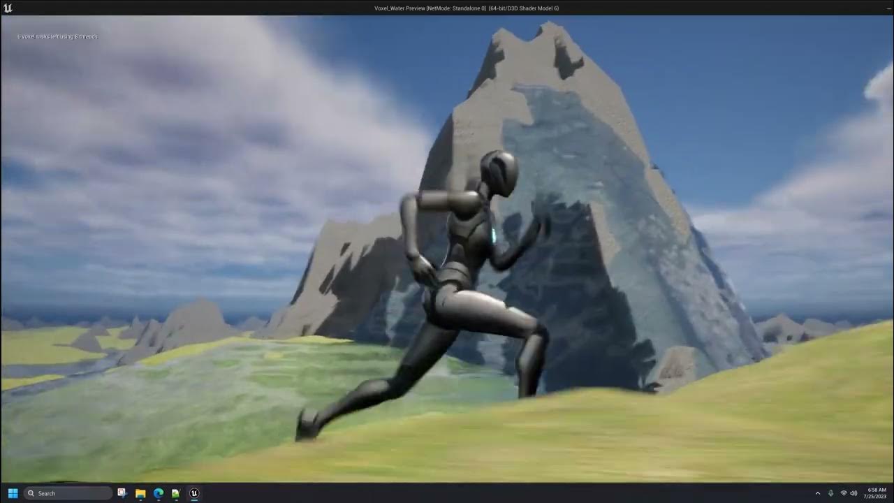 Unreal Engine 5- VoxelPlugin2.0 Voxels as Flowing Water - YouTube