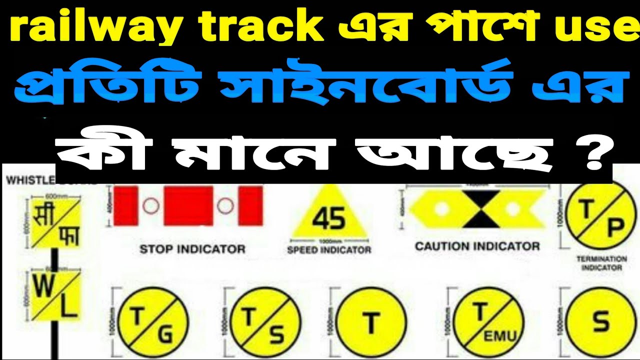 What is meaning of railways track side sing board and symbol | meaning ...