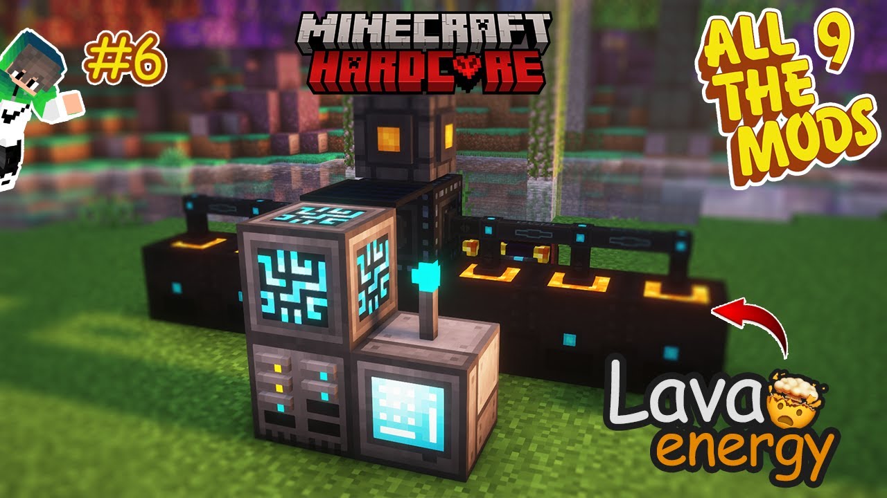 ماين كرافت طورنا الطاقه و المخزن | Minecraft ATM 9 Hardcor #6 - YouTube