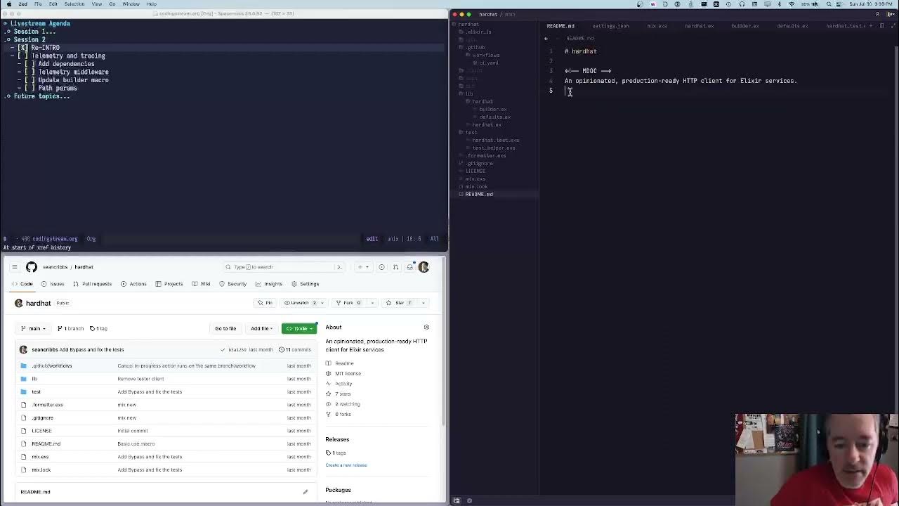 Live Coding Elixir Hardhat Session 2 Telemetry And Tracing Youtube