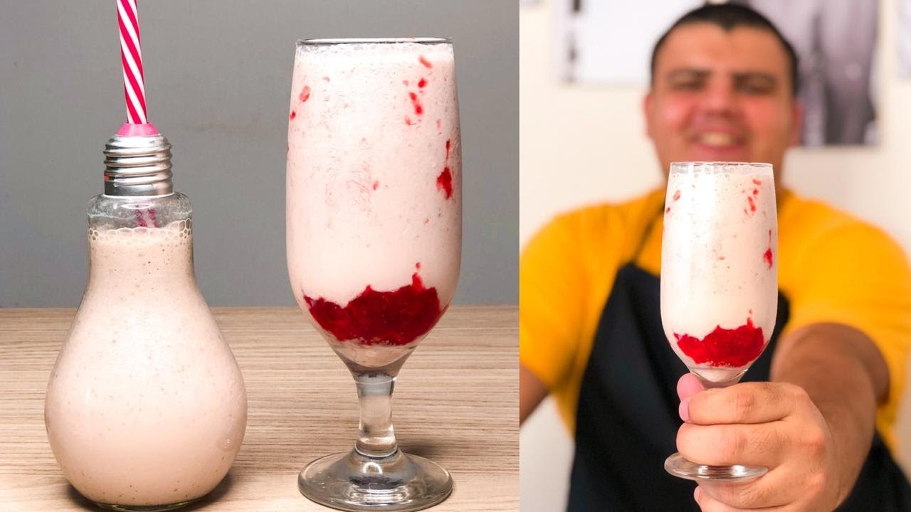 MORANGO AO LEITE + CALDA ARTESANAL - YouTube