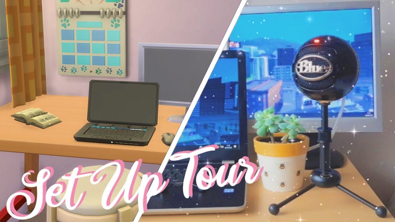 MY "ON A BUDGET" GAMING SET UP TOUR + SIMS 4 SPEED BUILD// 200 ...