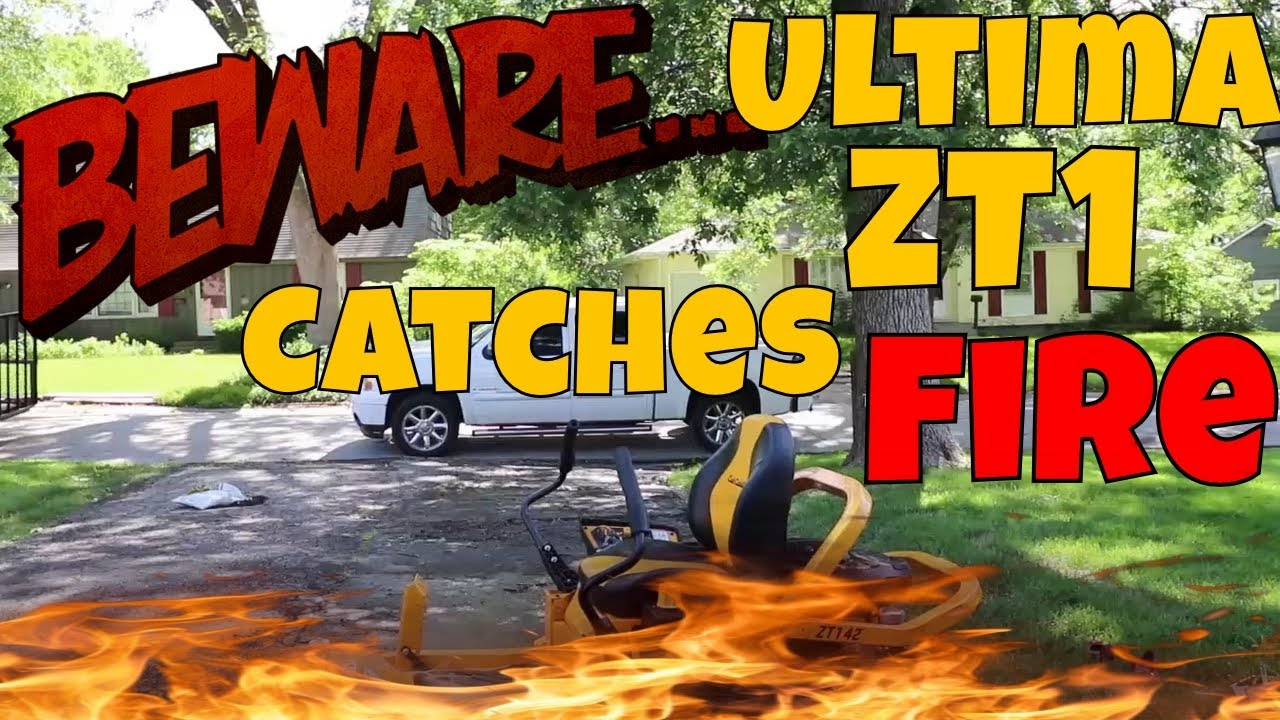 Cub Cadet Ultima ZT1 Catches Fire, Buyers Beware!! - YouTube