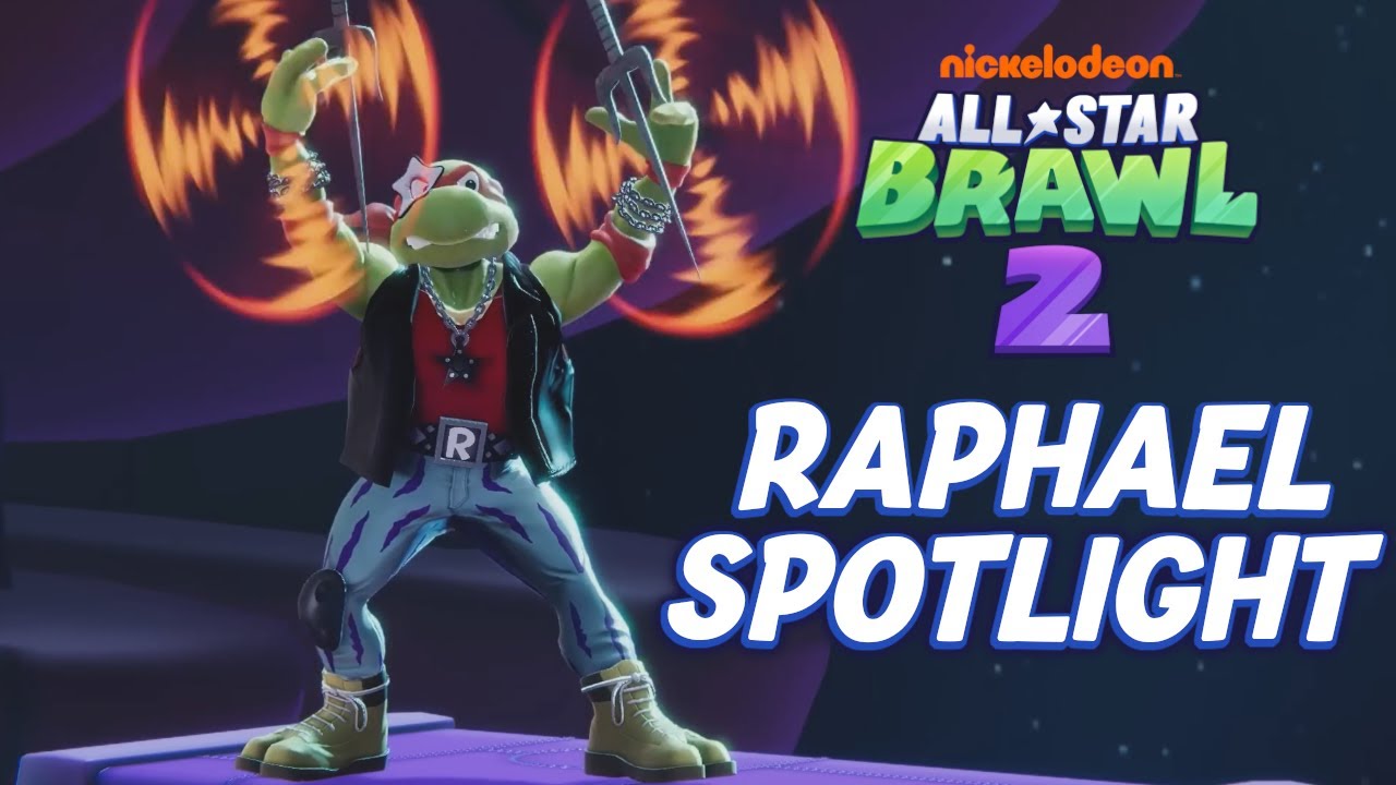 Nickelodeon All-Star Brawl 2 - Raphael Spotlight Reaction - YouTube