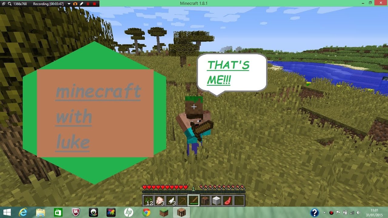 Minecraft With Luke Ep.1 - START THE TREE MONTAGE! - YouTube