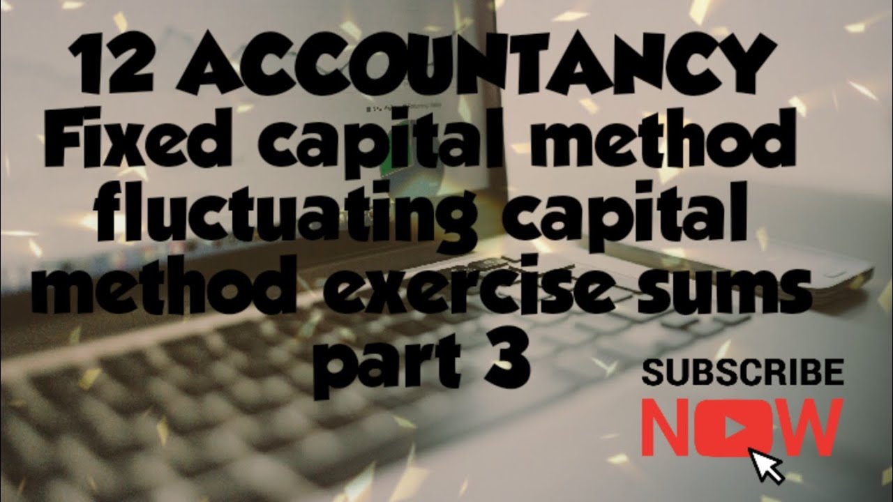 12th standard accountancy 3rd chapter exercise sums - YouTube