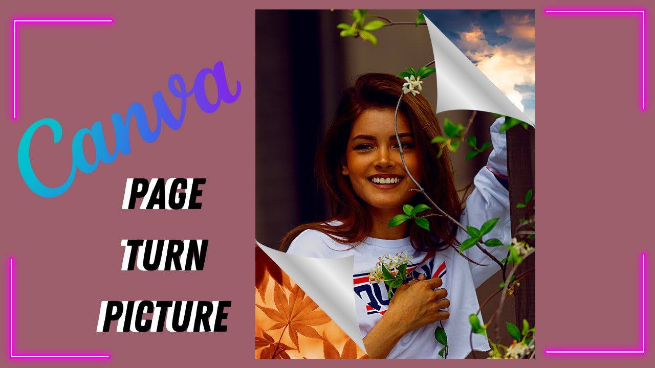 How to apply turn page effect in CANVA || Canva design tutorial - YouTube