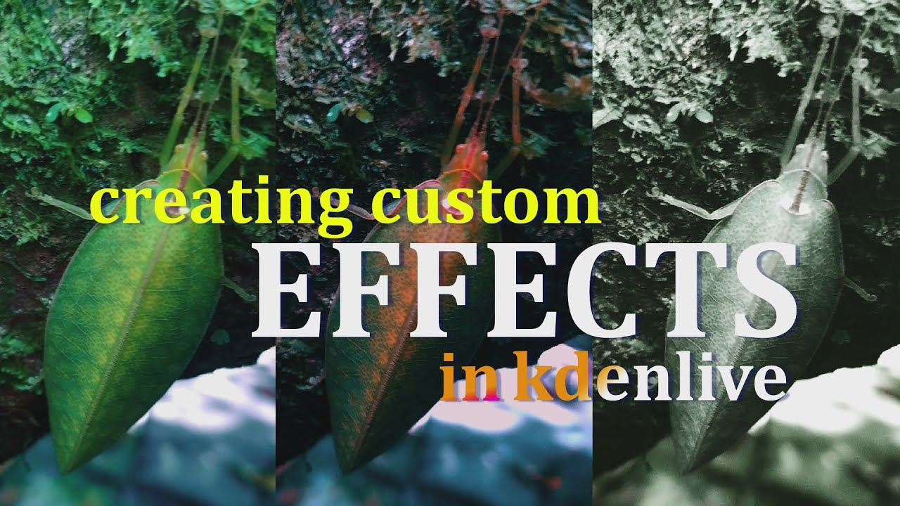 How to create Custom Effects in Kdenlive - YouTube