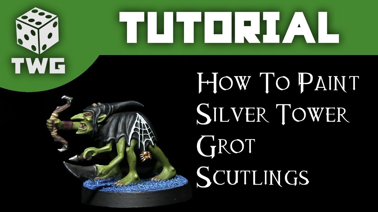 Games Workshop Tutorial: How To Paint Silver Tower Grot Scutlings - YouTube