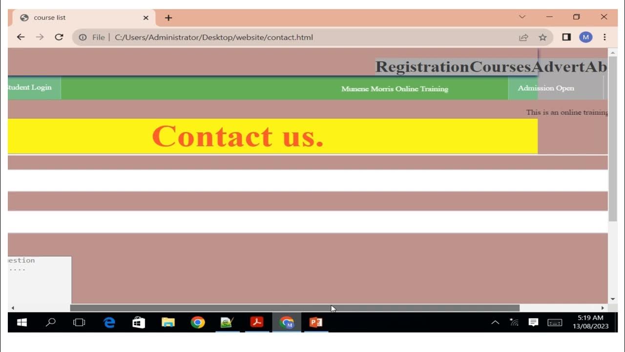 How to add marquee element tag and applying css in a website knec practical14 Dict module 3 IBP ...