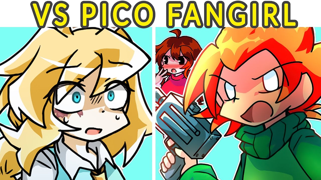 Friday Night Funkin' VS Slew - Pico Fangirl FULL WEEK | Slew Falls in ...