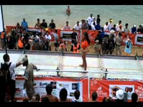 Thai King's Cup Bikini Contest Featuring Unusual Spectator