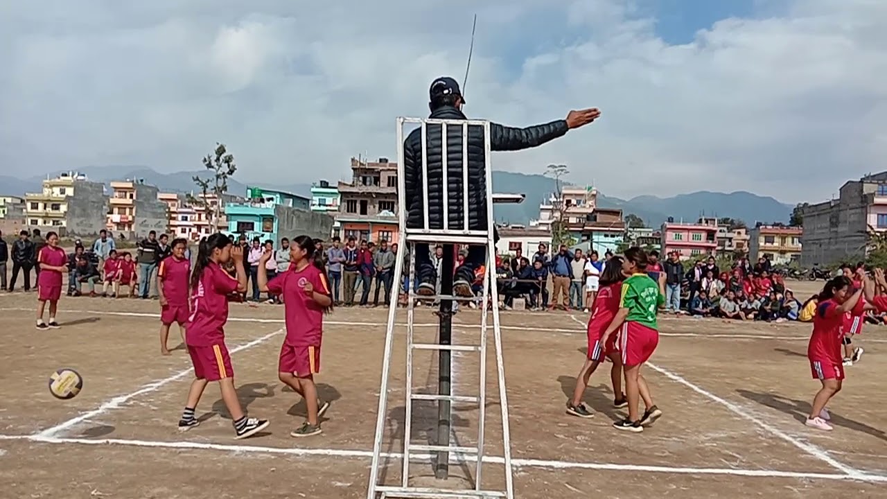 घोराहीमा महिला भलिबल ।। Short in dang woman valyball - YouTube