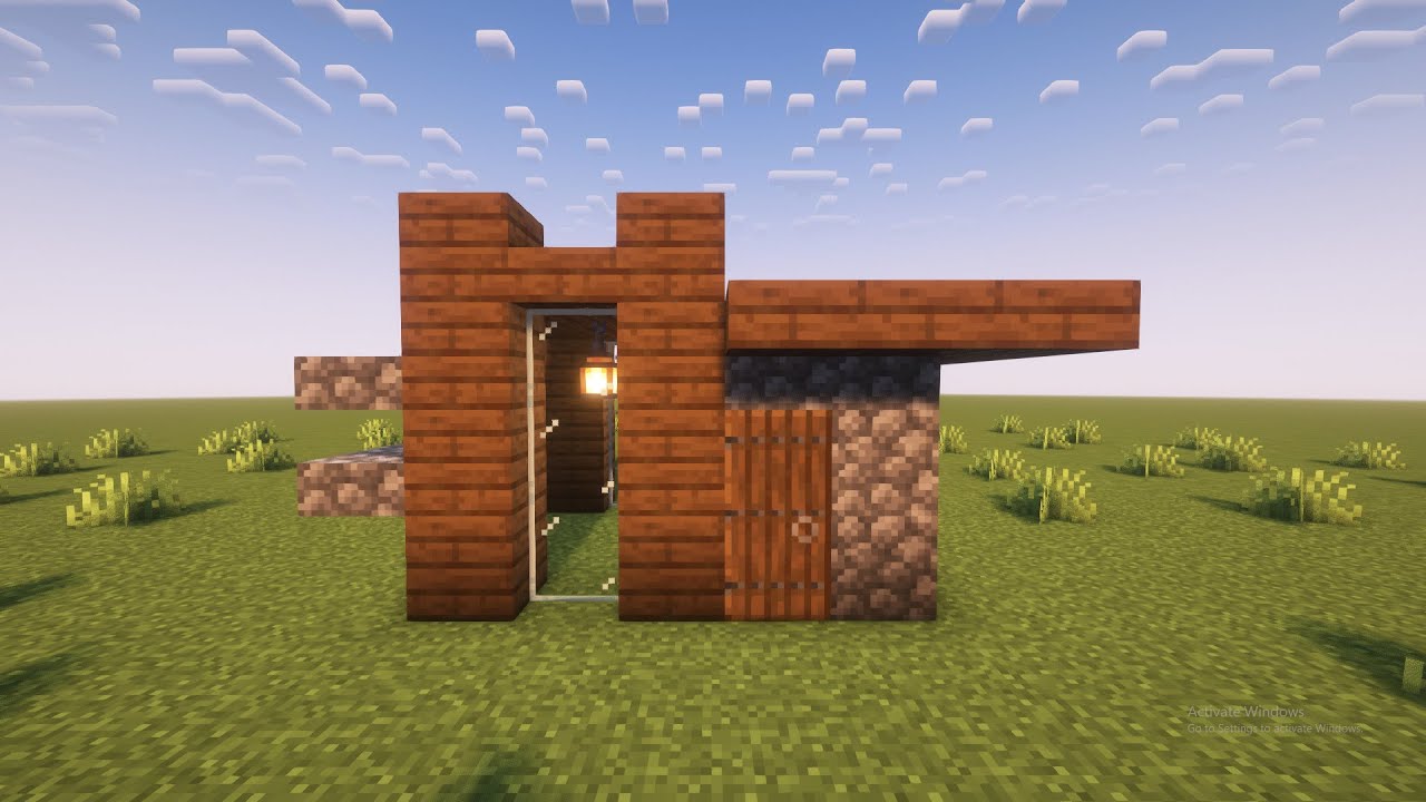 How To Build A Small Survival House In Minecraft - YouTube