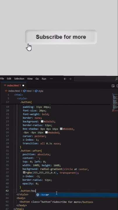 Neumophism | 3D button HTML CSS - YouTube