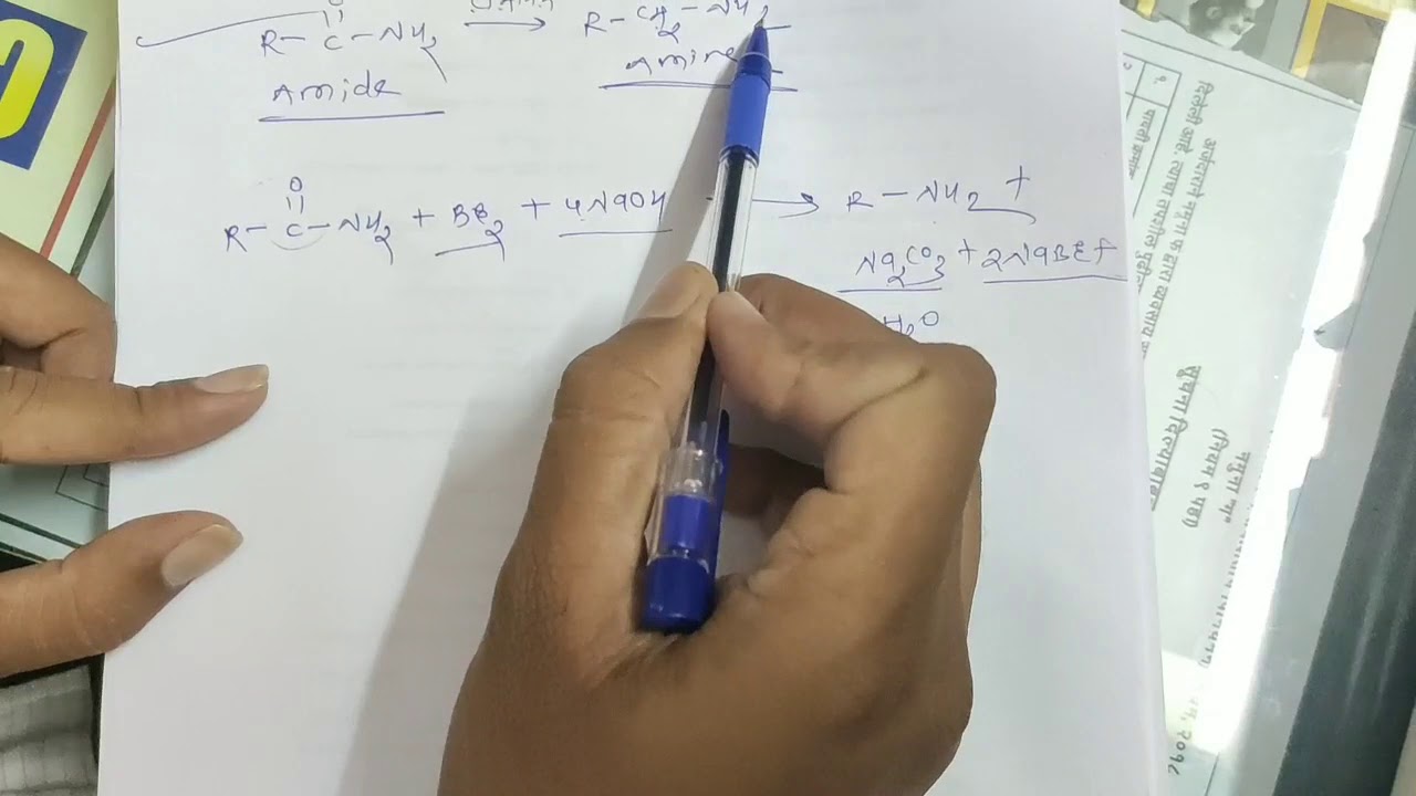 Hoffman Bromide degradation reaction - YouTube