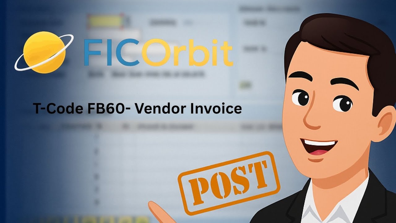 T Code FB60 Vendor Invoice(FICOrbit#2) - YouTube