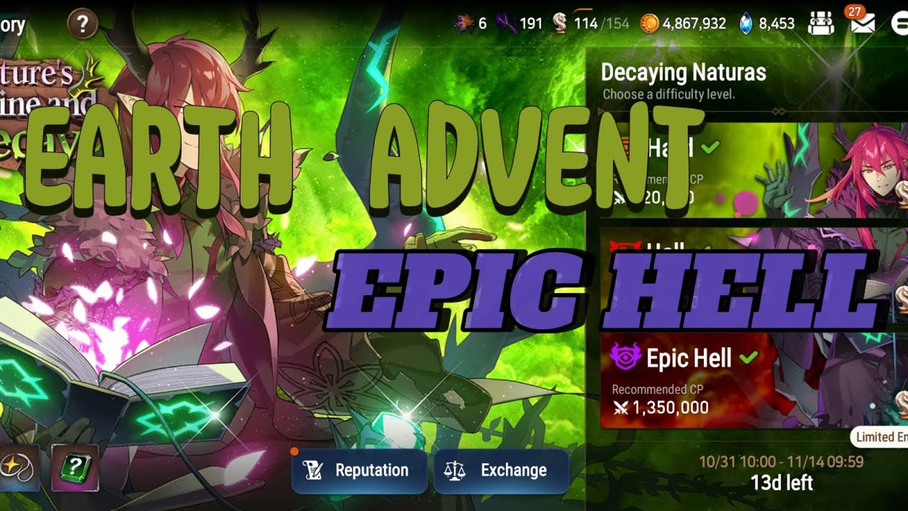 Earth Advent Epic Hell Easy Clear - Epic Seven - YouTube