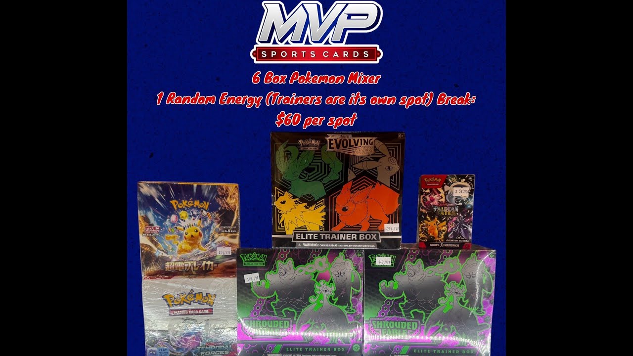 6 Box Pokemon Mixer - Random Types Break - YouTube