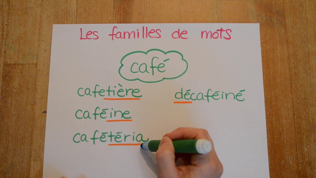 Français - les familles de mots - YouTube