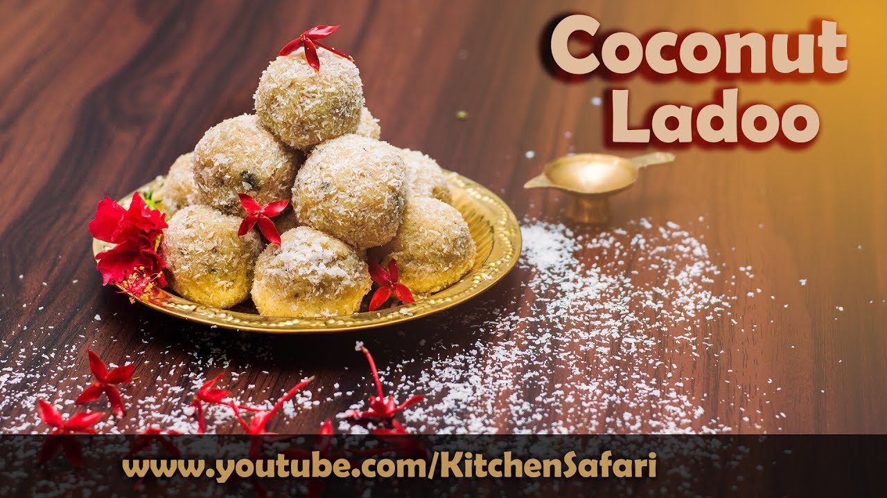 How To Make Coconut Ladoo At Home | Recipe by Kitchen Safari - YouTube