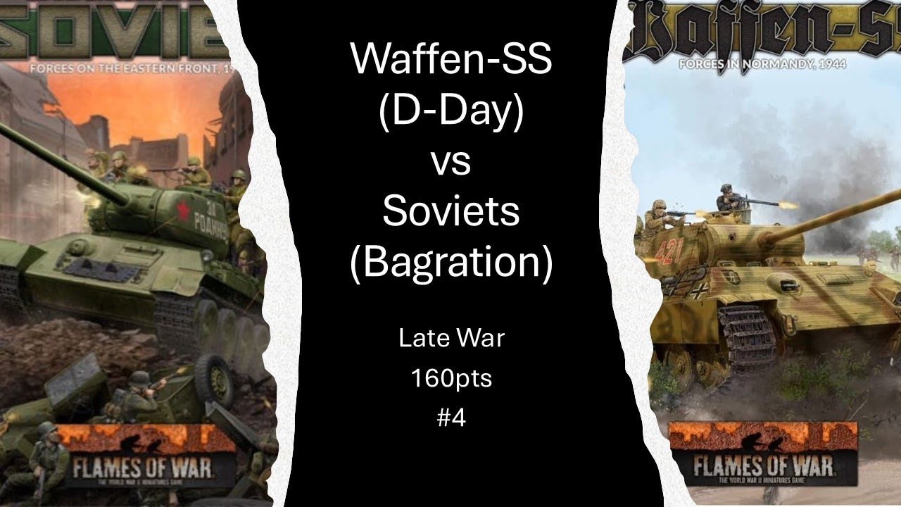 Waffen-SS vs Soviets Flames of War Battle Report Late War 160pts. - YouTube