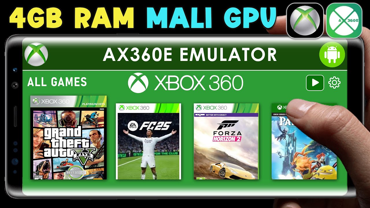 NEW 🔥 XBOX 360 EMULATOR AX360e TEST 4GB RAM LOW END ANDROID DEVICE ...